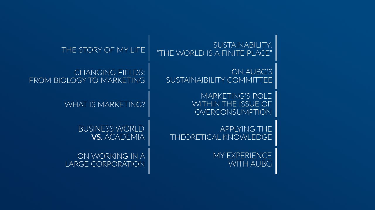 Prof. Carter Mandrik on Marketing and Sustainability - AUBG