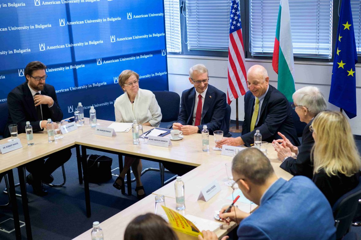 Prime Minister of Bulgaria Nikolai Denkov visits AUBG - AUBG